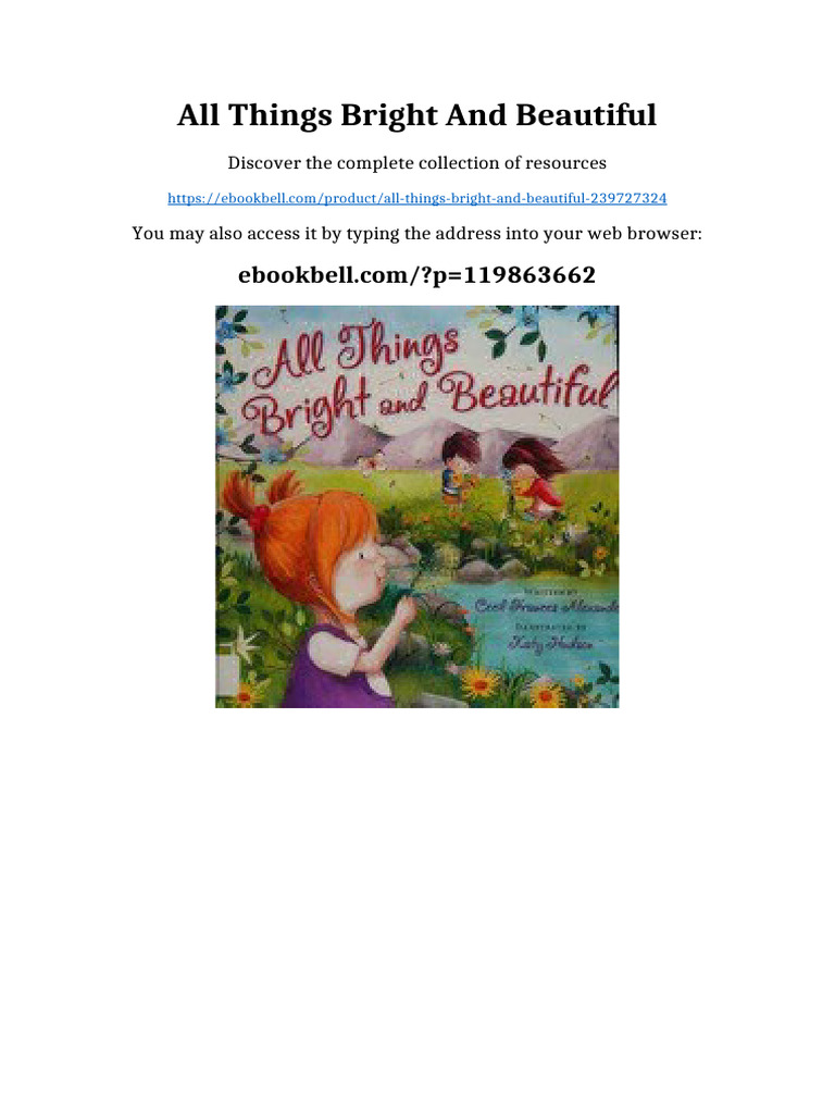 All things bright and beautiful Full Chapters Included | PDF | Property