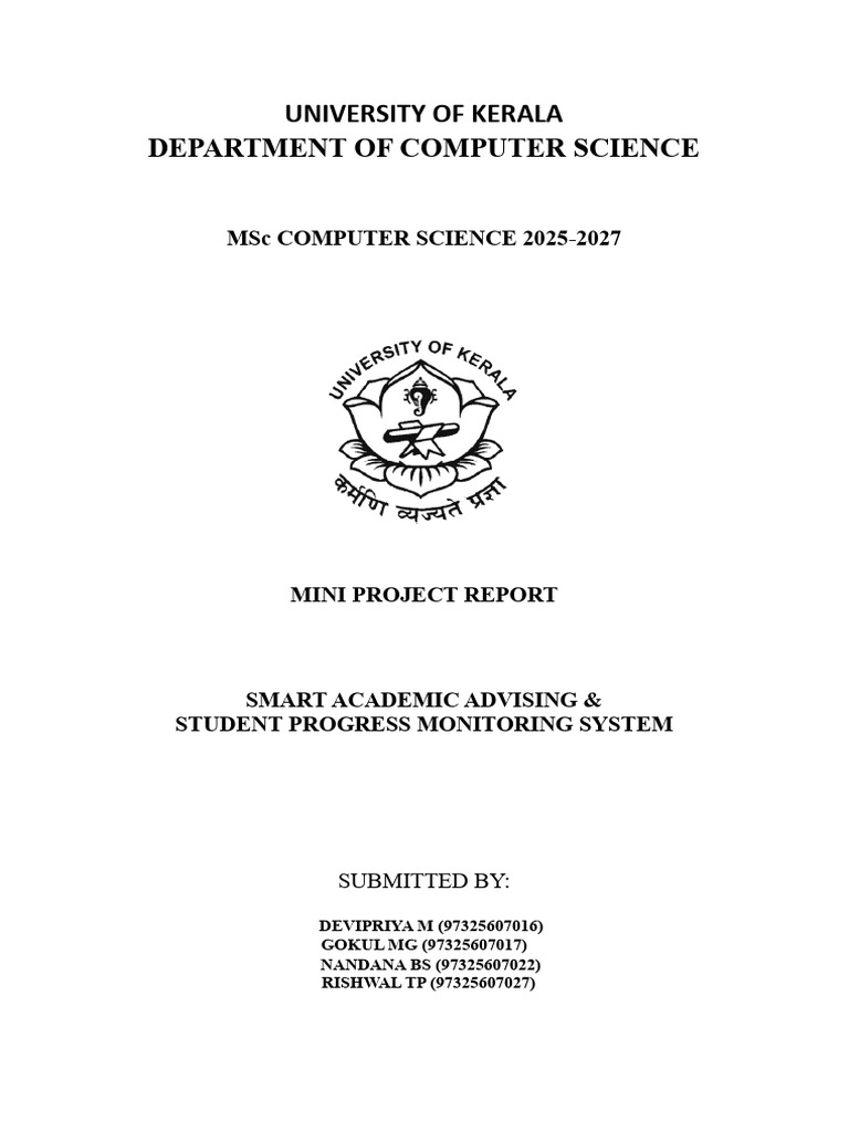 Academic Progress Tracker - (Project Report) | PDF | Computing ...