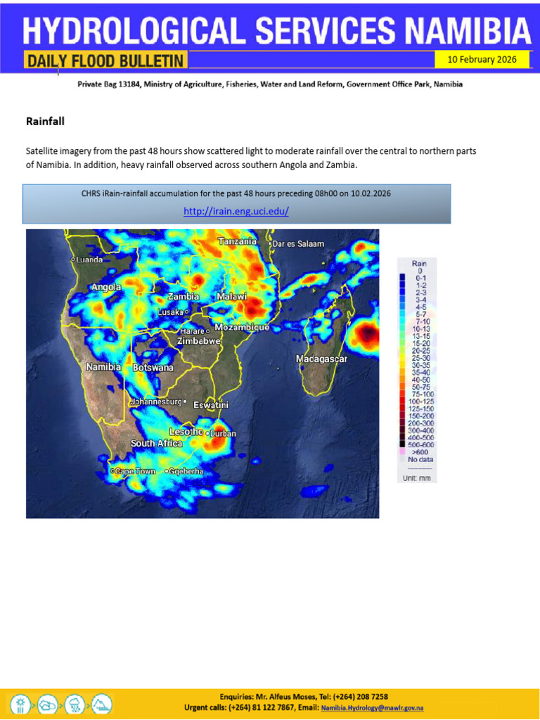 2026 - 02 - 10 - Flood Bulletin - 260210 - 142229 | PDF | Rain ...