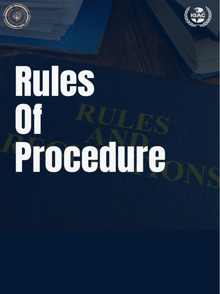 UNA USA Rules of Procedure.pdf | PDF | Committee | Parliamentary Procedure