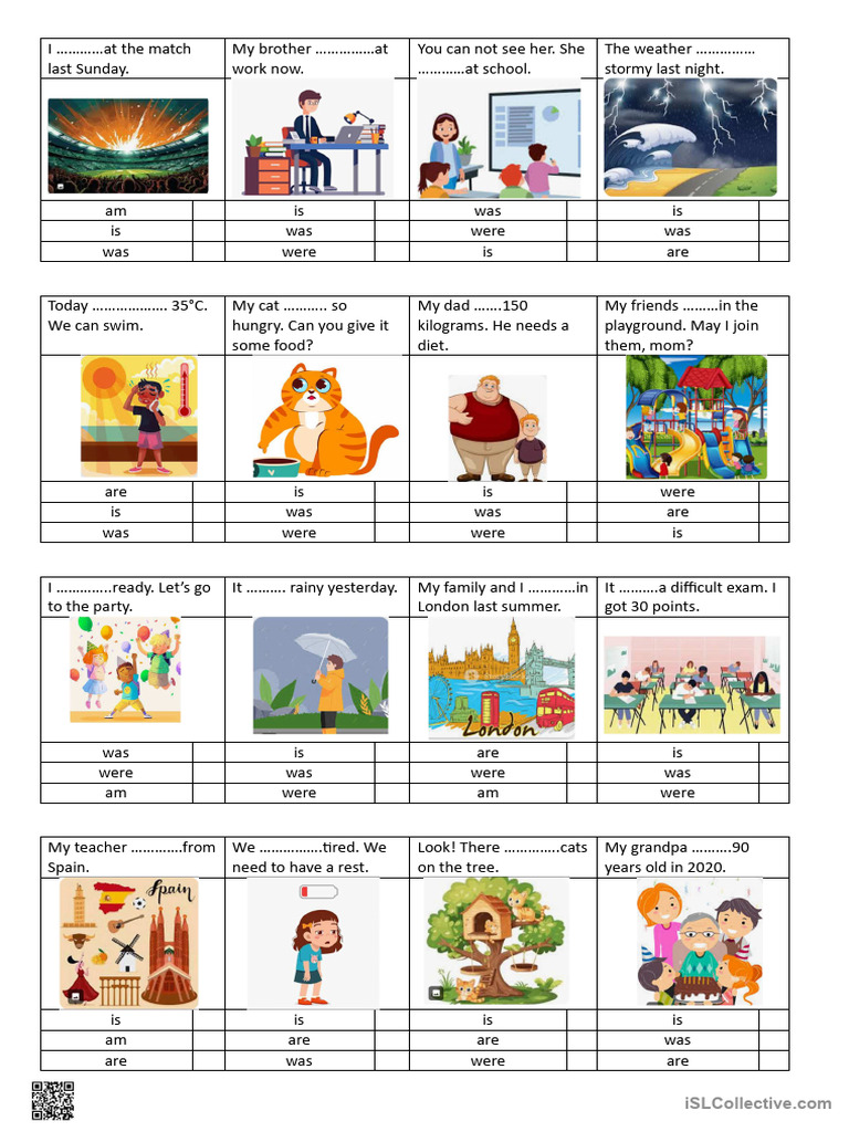 Verb To Be (Am Is Are Was Were) | PDF