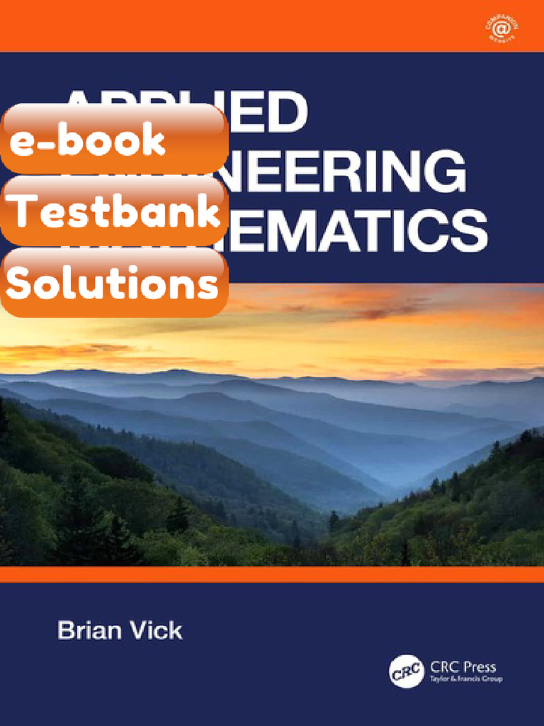 Applied Engineering Mathematics by Brian Vick Testbank & Ebook | PDF ...
