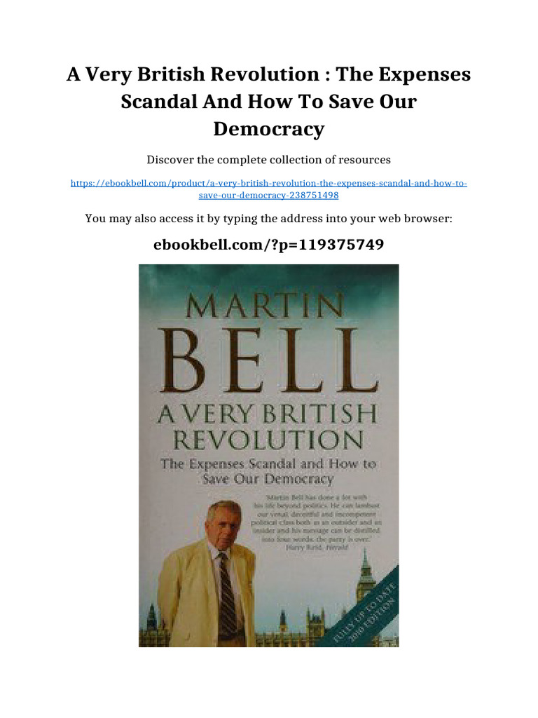 A Very British Revolution: The Expenses Scandal and How To Save Our ...