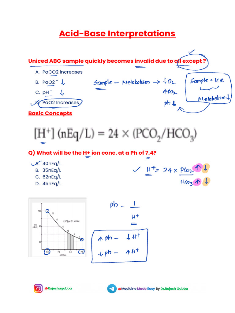 Acid-Base Interpretations NEW 4 | PDF