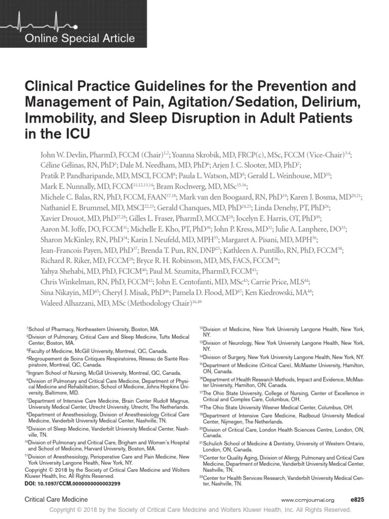 PADIS 2018clinical Practice Guidelines for the Prevention.29 | PDF ...