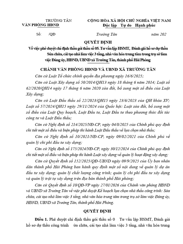 QD Giao Thau - Lap HSMT | PDF