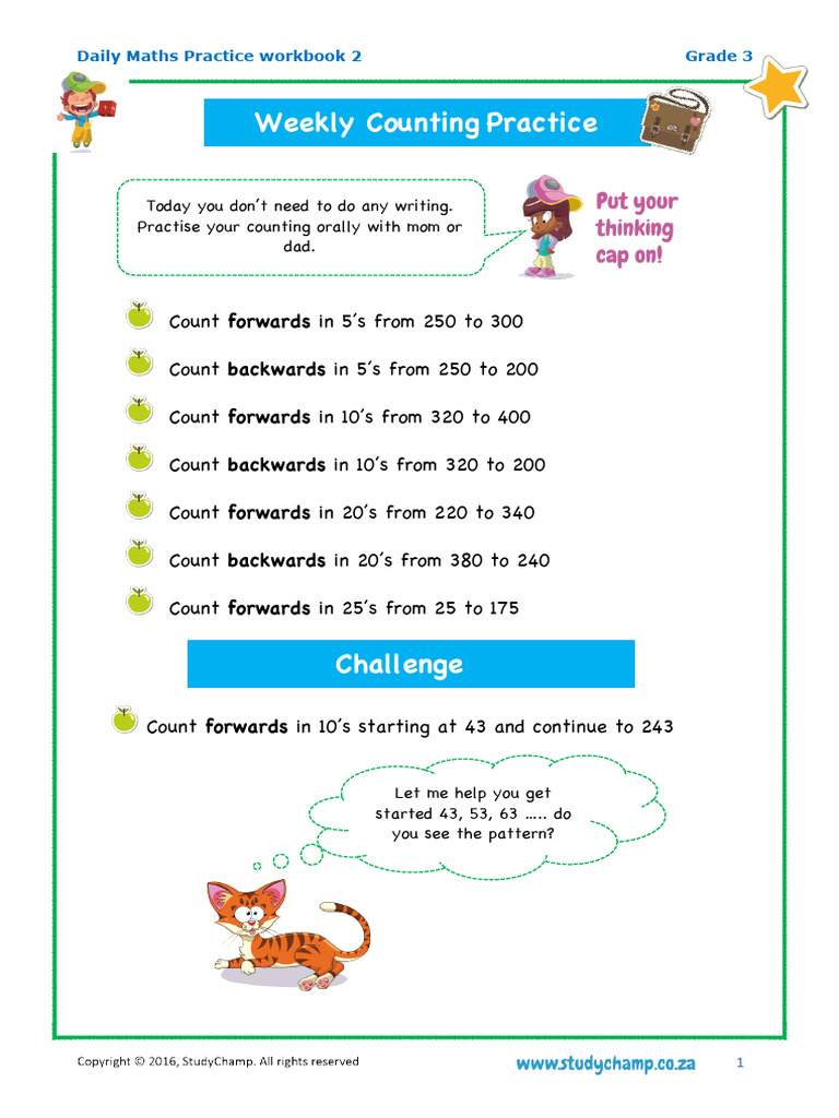 Gr3 Daily Maths Practice 2 | PDF | Mathematics | Numbers