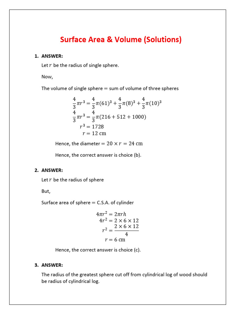 Surface Area & Volume (100Q) Solutions - 76018447 - 2026 - 01 - 23 - 07 ...