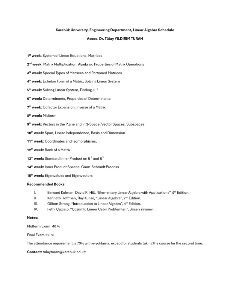 LAG, Schedule | PDF
