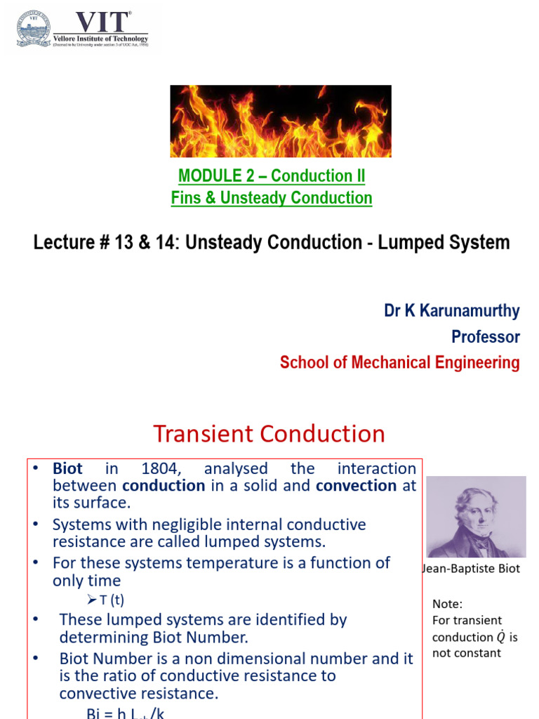 Lecture 13 14-Lumped System | PDF | Thermal Conduction | Transport ...