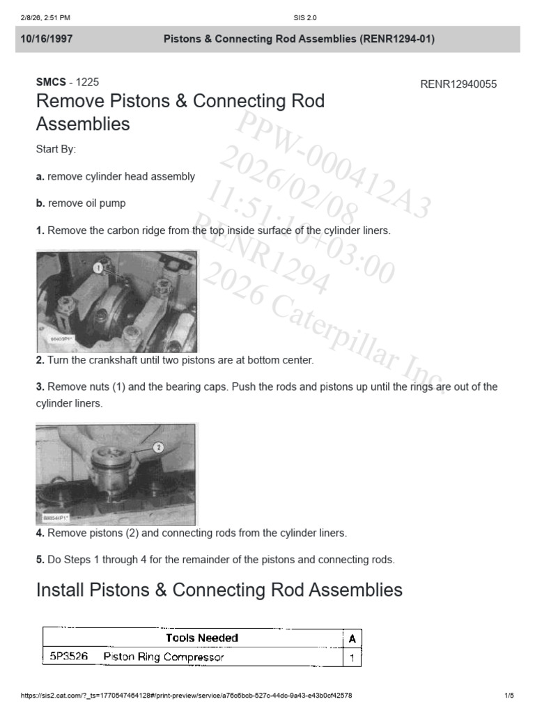 Pistons & Connecting Rod Assemblies | PDF | Piston | Bearing (Mechanical)