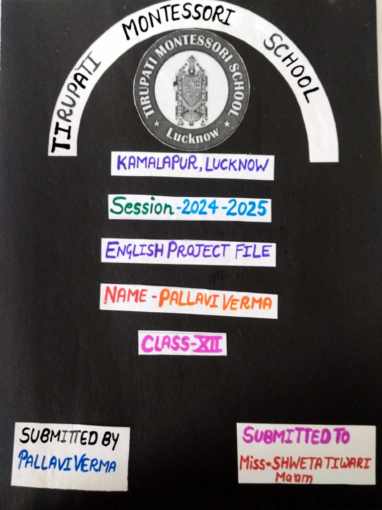 English Project File - Pallavi Verma | PDF