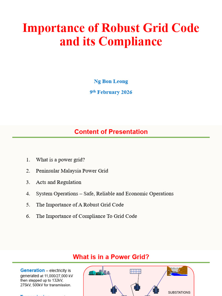 Session 1c - MR - NG - The Importance of Robust Grid Code and Complying ...