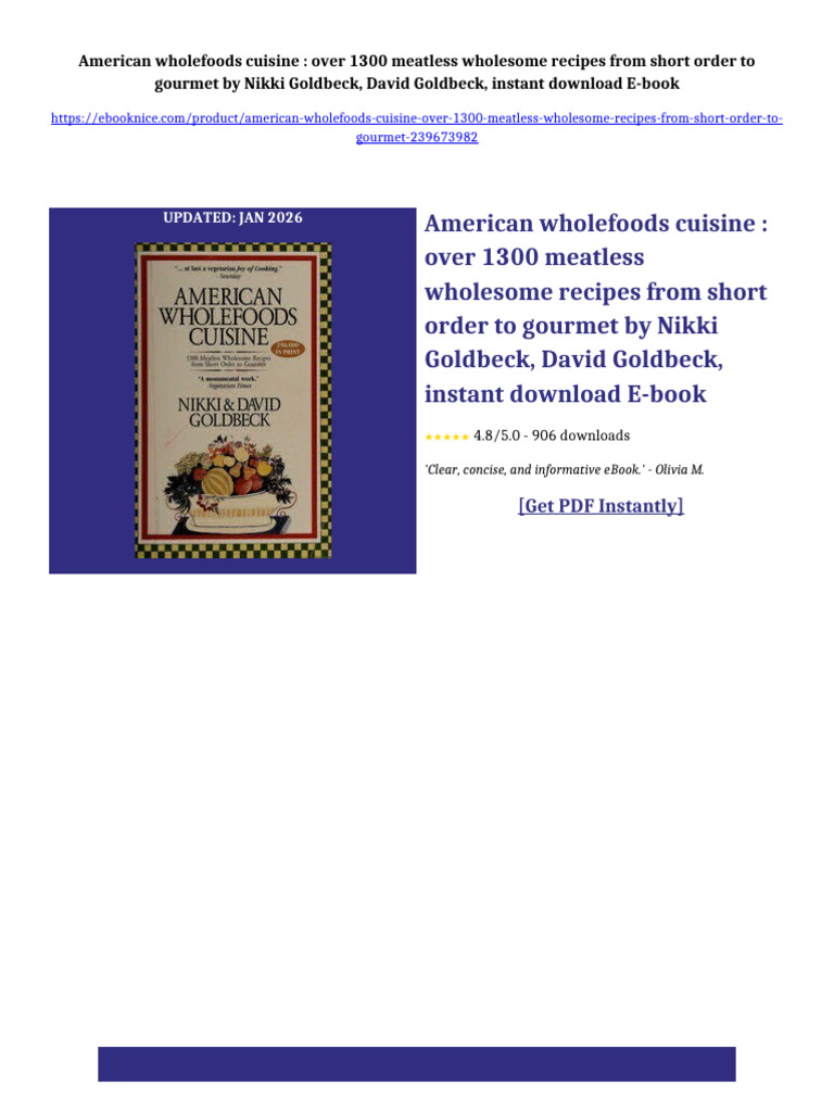 American wholefoods cuisine : over 1300 meatless wholesome recipes from ...