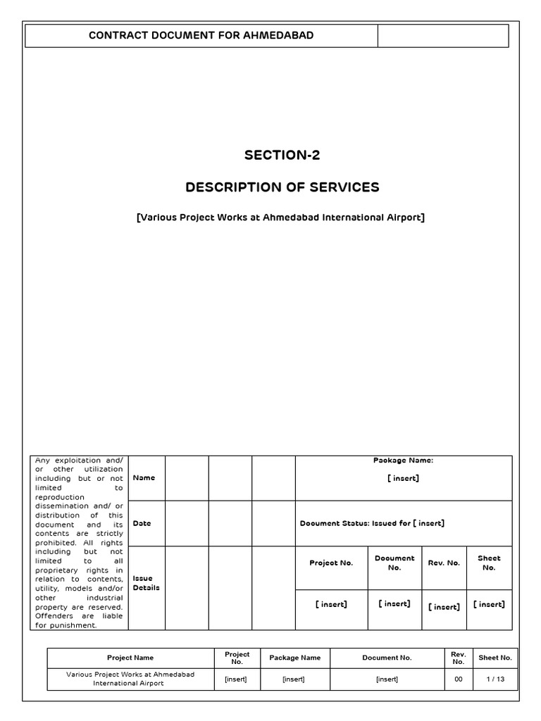 Section 2. - Description of Services | PDF | Specification (Technical ...