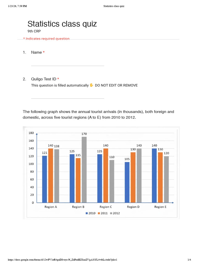 Statistics Class Quiz - Google Forms | PDF | Chess Theory | Chess