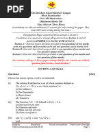 2023 BHSEC Mathematice MA | PDF | Question | Mathematics