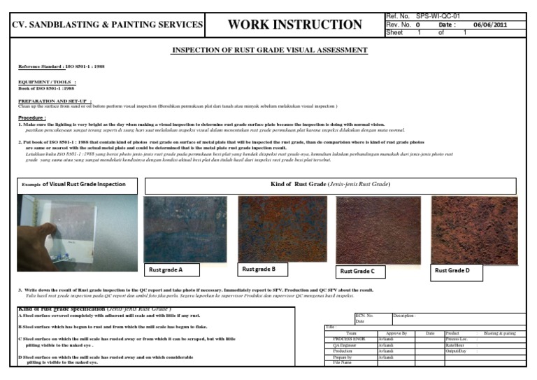 Rust Grade Visual Assessment | PDF | Rust | Industrial Processes