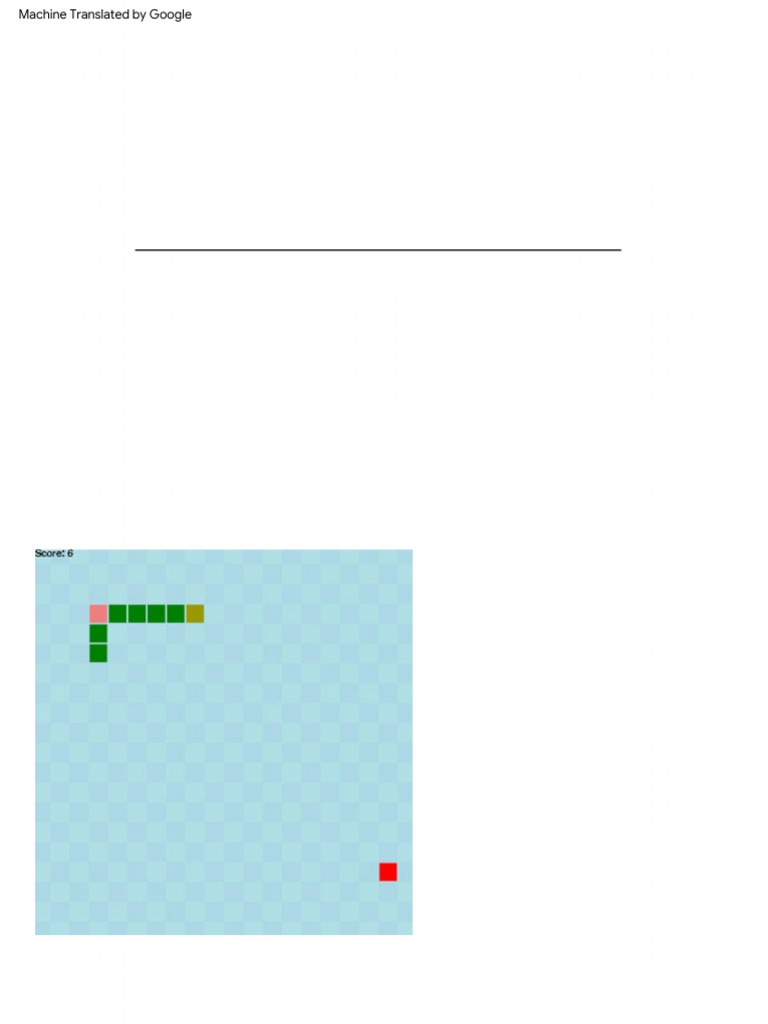 Snake (PyGame) | PDF