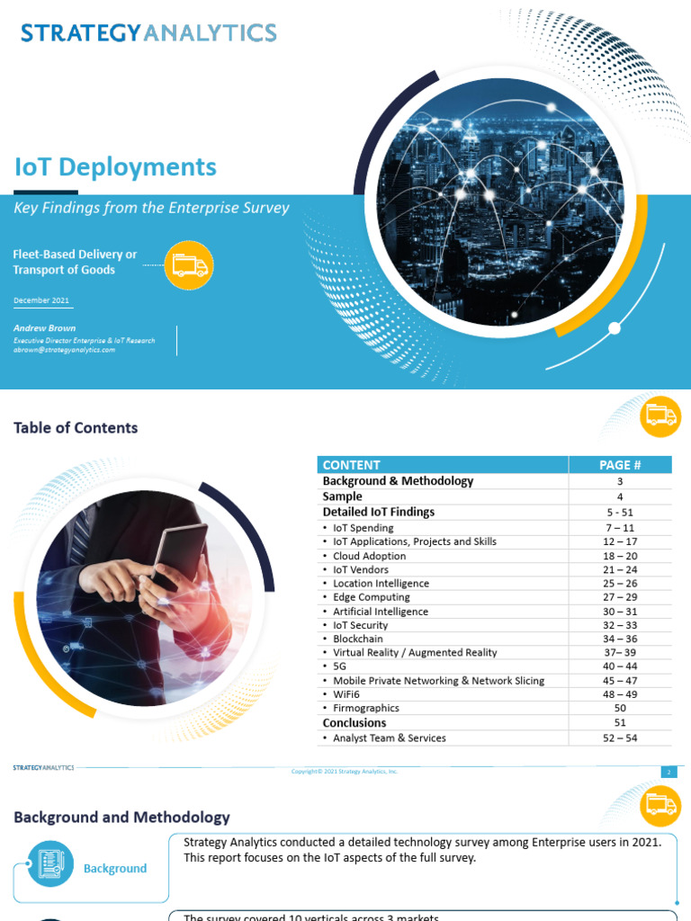 IoT Report Transportation | PDF | Internet Of Things | Economies