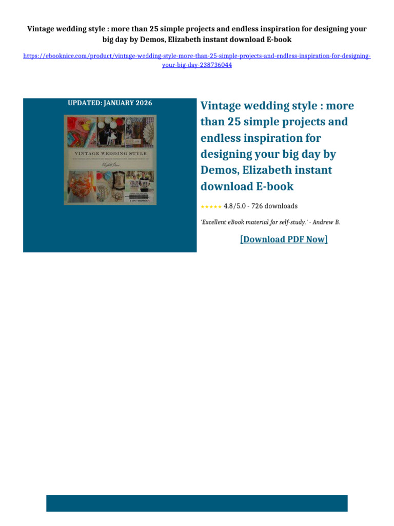 Vintage wedding style : more than 25 simple projects and endless ...