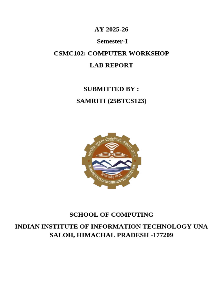 Computer Workshop ( Sarthak Dhiman )[1] | PDF | Booting | Bios