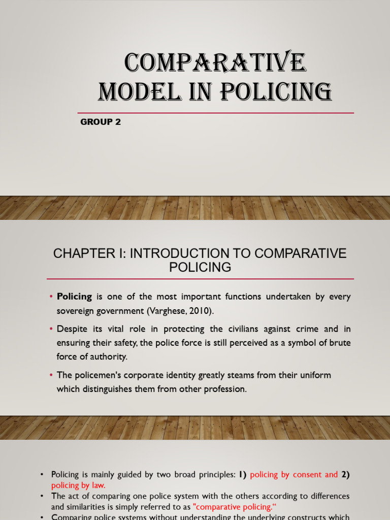 LEA Report Comaparative Police Policing | PDF | Police | Criminal Justice