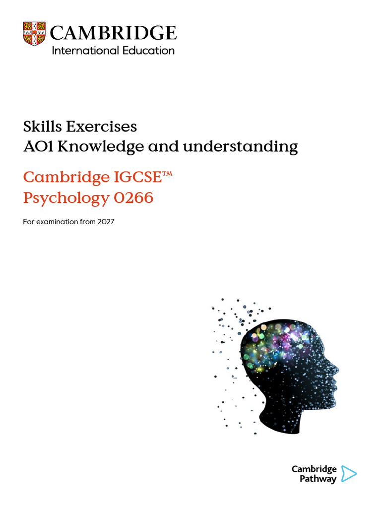 AO1 Knowledge and Understanding Exercises and Activities | PDF ...