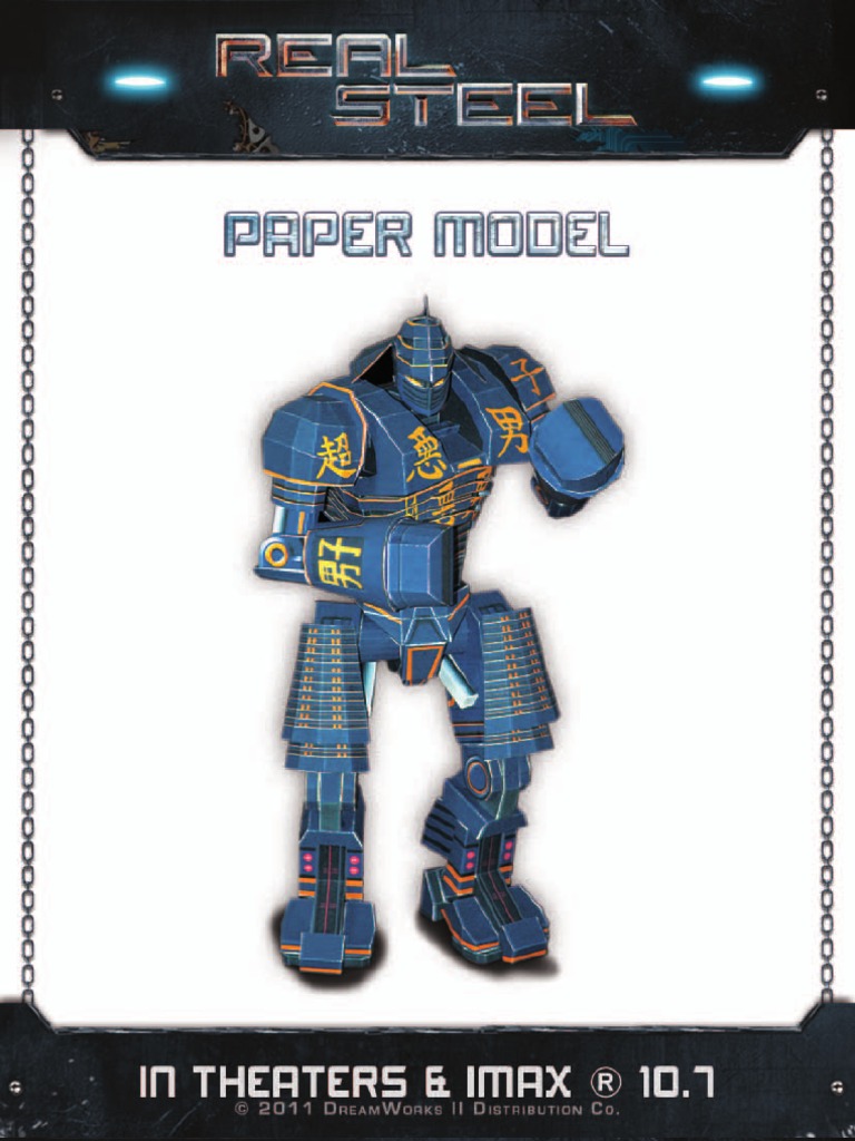 Real Steel Paper Model Detailed Blank | PDF | Foreign Language Studies
