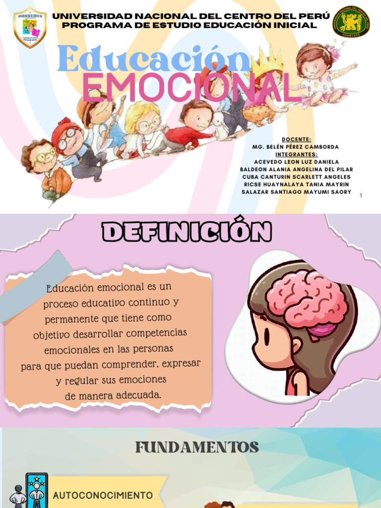EDUCACION EMOCIONAL _20250718_214811_0000 | PDF | Las emociones ...