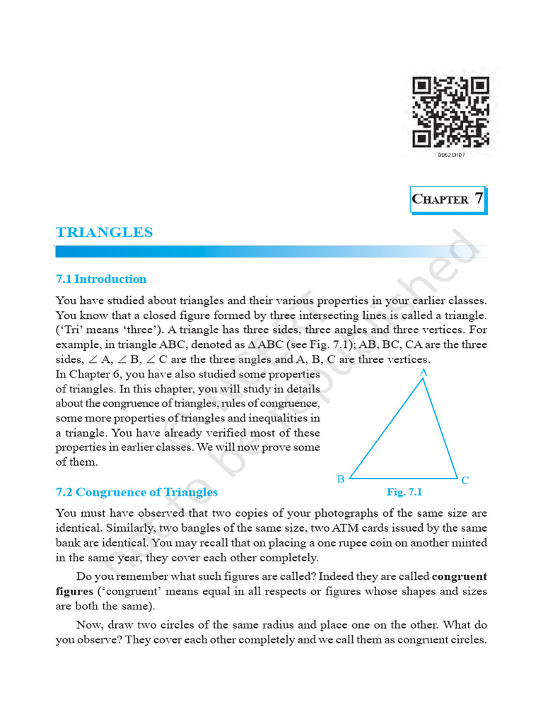 Triangle 9th English | PDF | Triangle | Classical Geometry