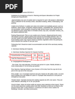 Church Design Guidelines and Planning | PDF | Church (Building) | Pew