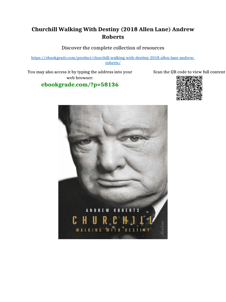 Churchill Walking with Destiny (2018 Allen Lane) Andrew Roberts full ...