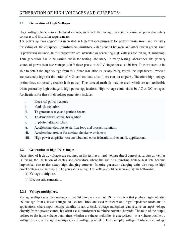2.0 Generation HV LT 2 | PDF | Rectifier | Transformer