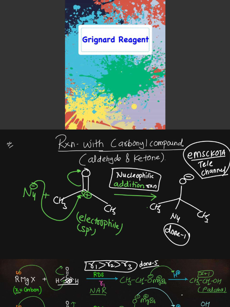 Grignard Reagent L 02 Class Notes Reactions With Aldehydes and Ketones ...