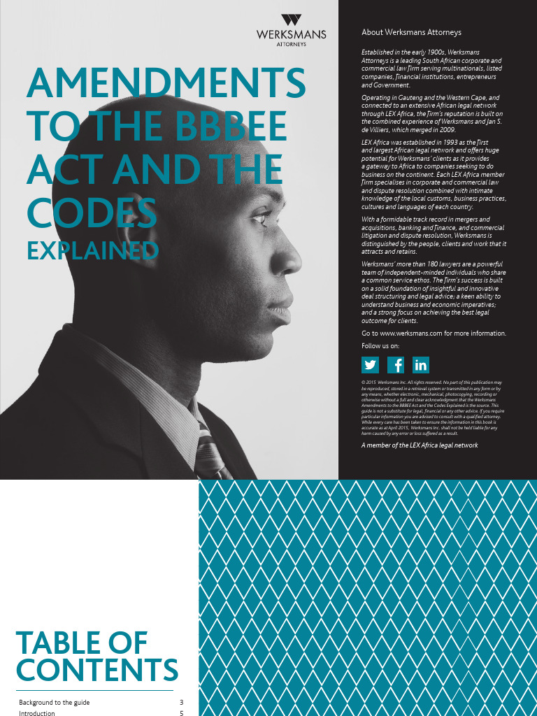 WERKSMANS Bbbee Booklet SP | PDF | Justice | Crime & Violence