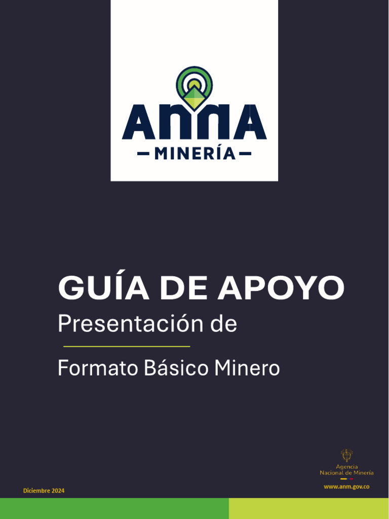 2024-12-31-Guia_de_apoyo_Presentacion_Formato_Basico_Minero | PDF | Minería