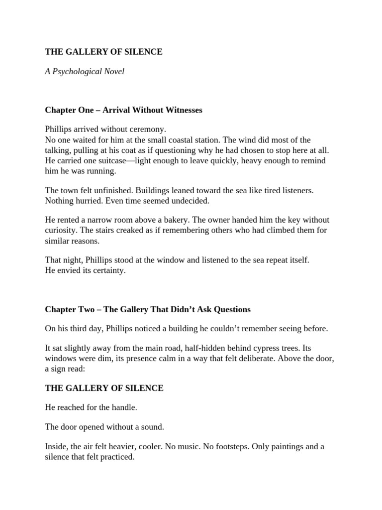 The Gallery of Silence | PDF