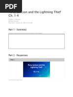 Percy Jackson's Revelation in Chapter 14 | PDF