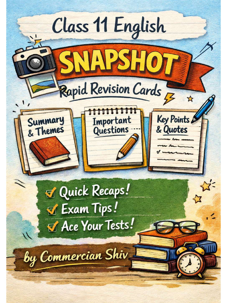 Snapshot Class 11th Rapid Revision Notes by Commercian Shiv | PDF