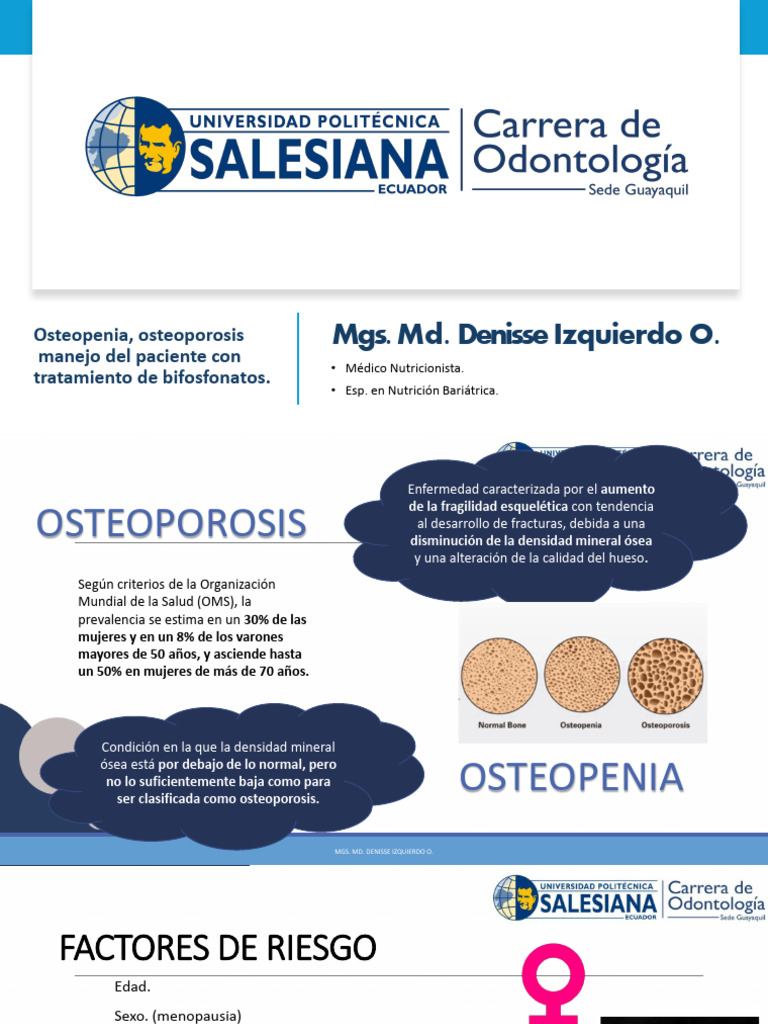 Osteopenia, Osteoporosis, Bifosfonatos. | PDF | Osteoporosis ...