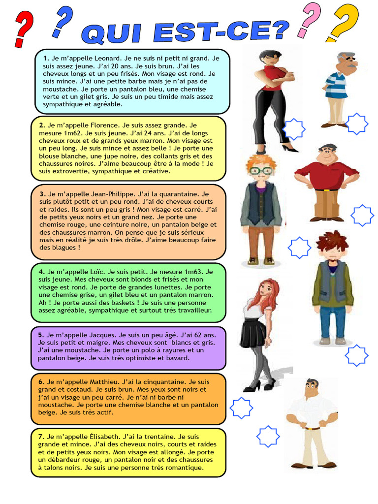 Comprehension Ecrite La Description Comprehension Orale | PDF | Gris ...