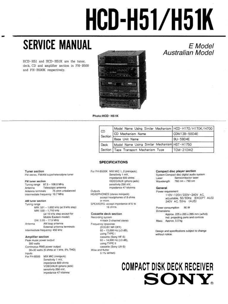 Hcd-h51 K Fhb500 K+ (SM, SD) | PDF | Science & Mathematics | Computers