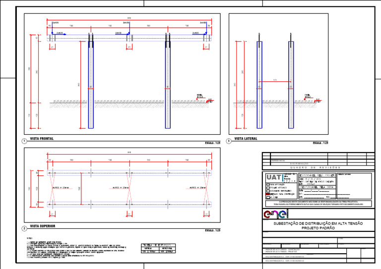 G-0-0-PJ-PB-94-00 - Dimensional Chave Seccionadora 138kv-Seccionadora | PDF