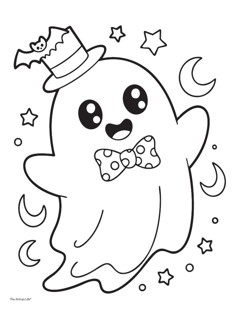 Spooky Cute Coloring Pages | PDF
