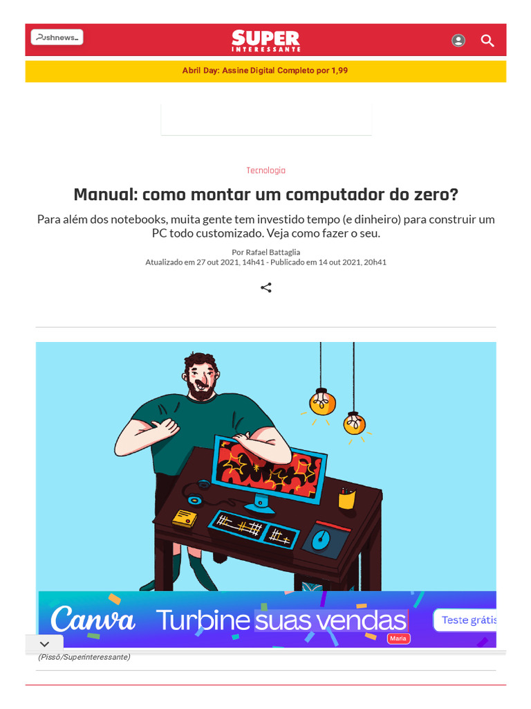Manual - Como Montar Um Computador Do Zero - Super | PDF | PCs ...