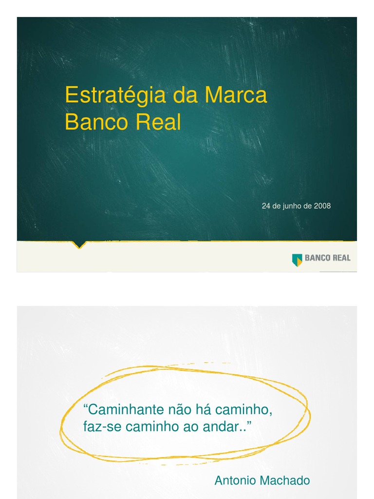 Estratégia Da Marca Banco Real | PDF | Marca | Sociedade