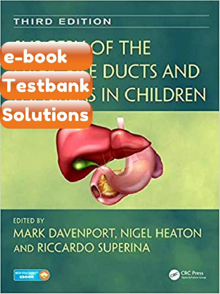 Testbank Surgery of the Liver Bile Ducts and Pancreas in Children Third ...