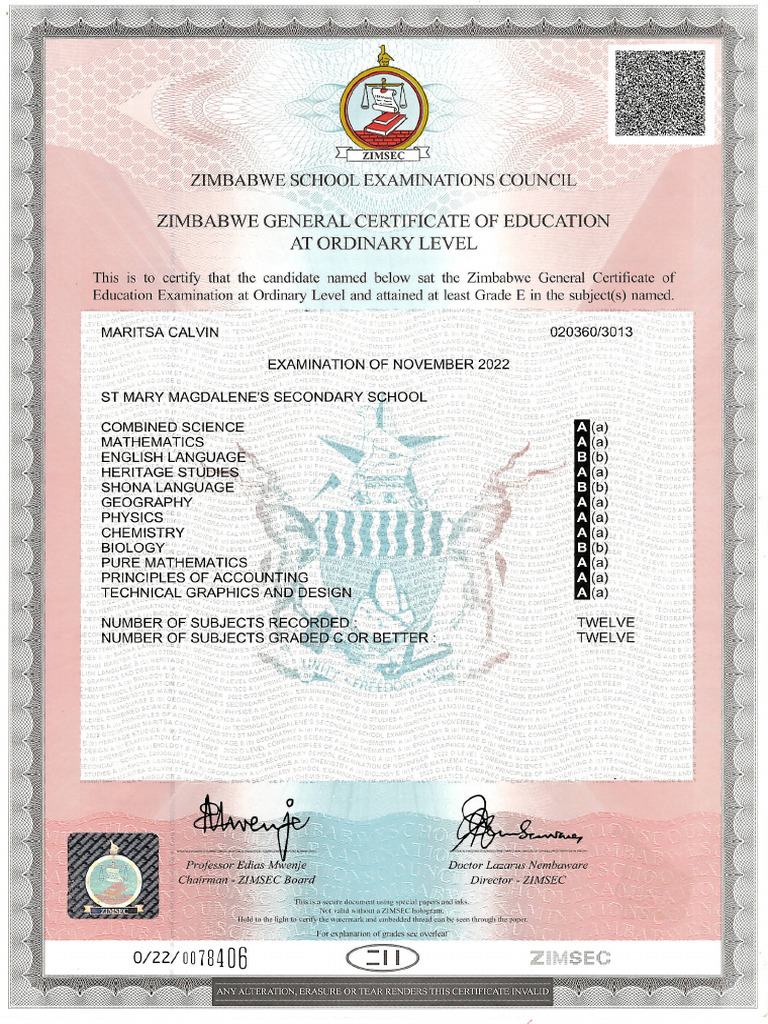 O Level Result | PDF