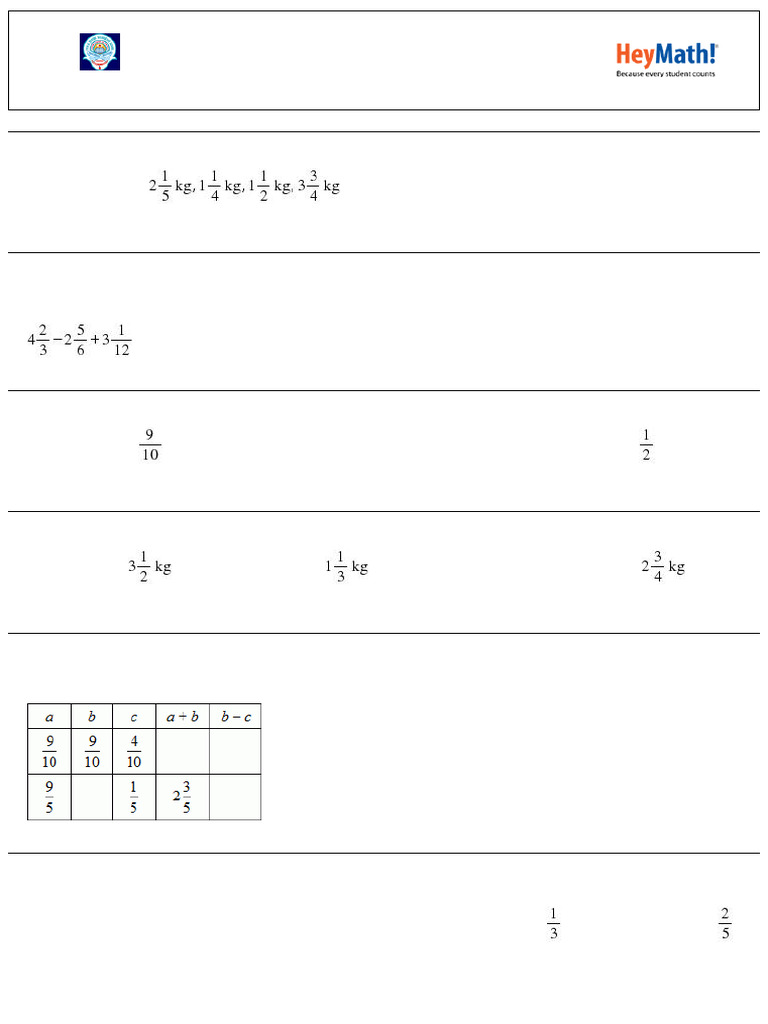 Fractions and Decimals Lines and Angles | PDF | Mathematics
